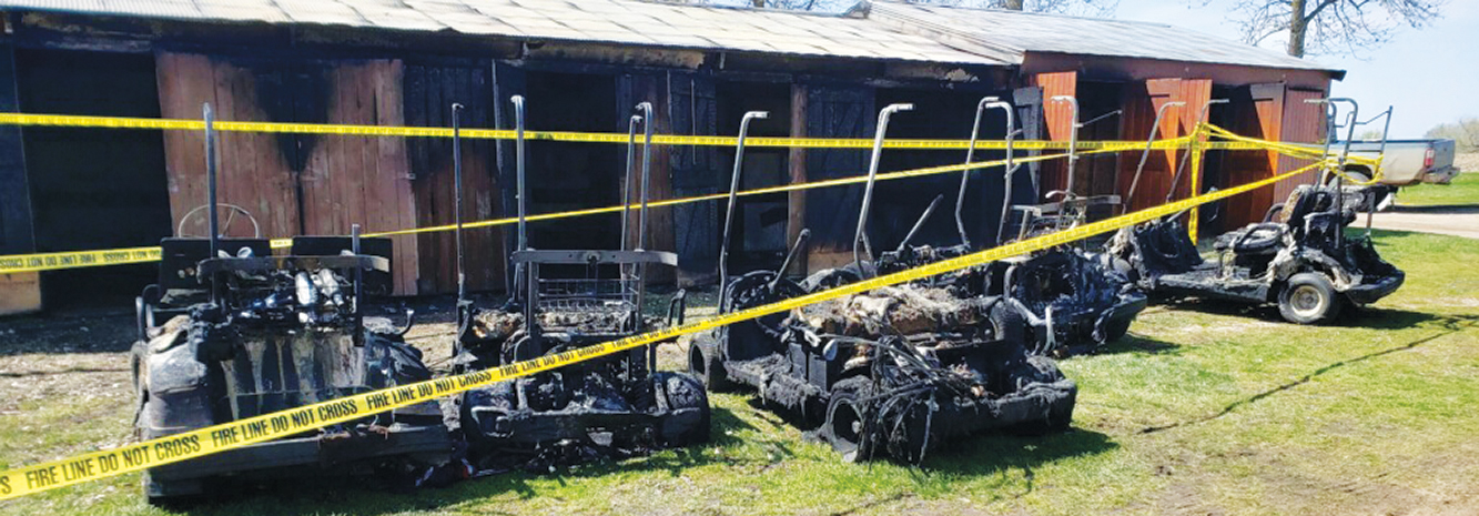 Shed fire destroys 23 golf carts | News, Sports, Jobs - Marshall ...